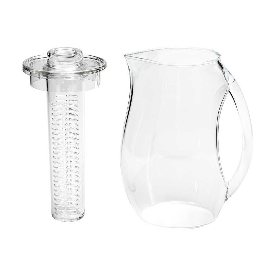 Fruit Infusion Pitcher Jug 2L Acrylic with Removable Tube Clear ...