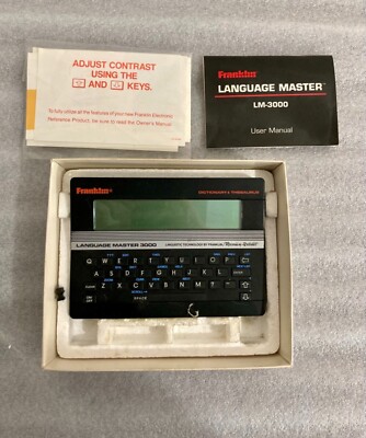 Franklin Language Master (LM-3000) - dictionary, thesaurus, games ...