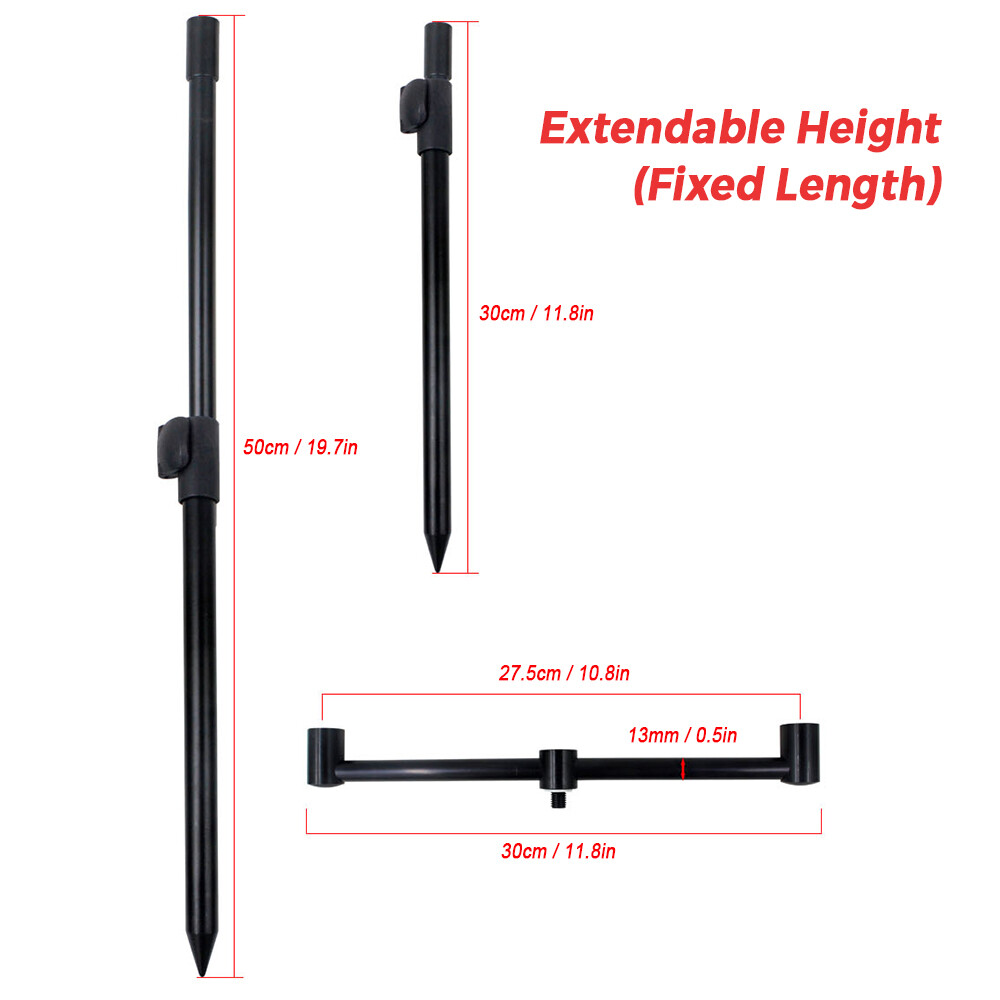 Extending Stick Carp Fishing Adjustable Bankstick Rest L4F5 | eBay