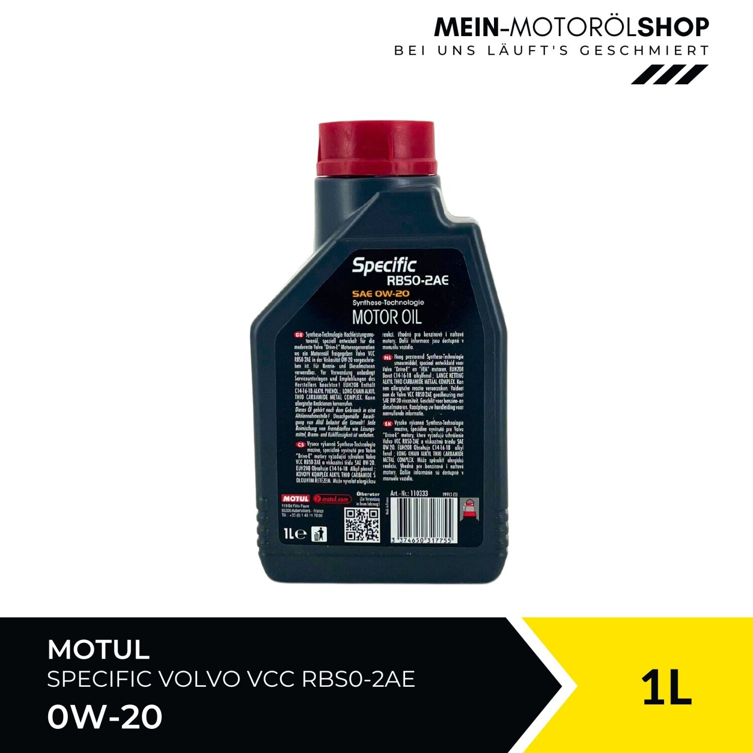 Motul Specific VOLVO VCC RBS0-2AE 0W-20 ACEA C5 1 Liter | eBay.de
