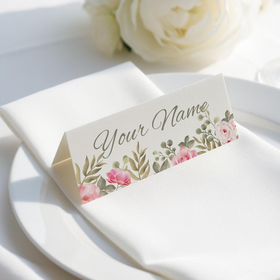 Personalised Place Cards, Table Name Cards for Weddings, Place Table ...