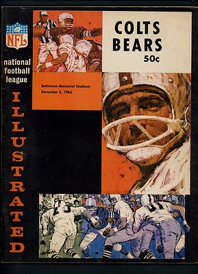 1965 Baltimore Colts vs Chicago Bears Program December 5 Memorial ...