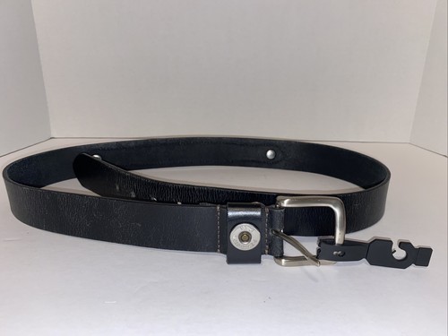 Remington 12 Guage Shotgun Shell Black Genuine Leather Belt I Men's ...