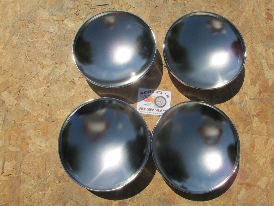 10 1/4" CHROME STEEL BABY MOON HUBCAPS SET OF 4, MRG4580, GREAT SHINE ...