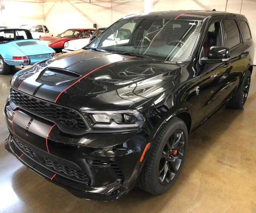 Dual Redline rally Stripe Decal FIT DODGE DURANGO SRT 392 Sticker 2015 ...