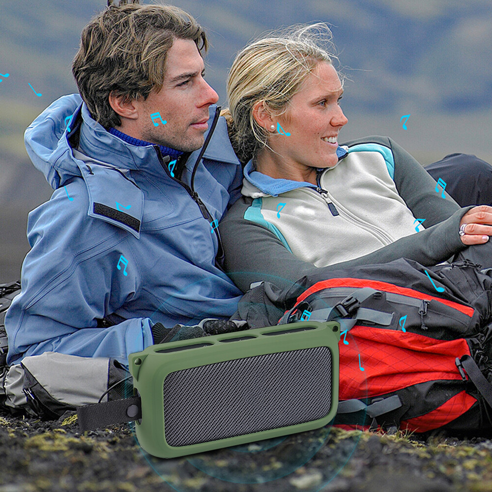 Silicone Cover Case Shockproof for Anker Soundcore Motion 300(Army ...