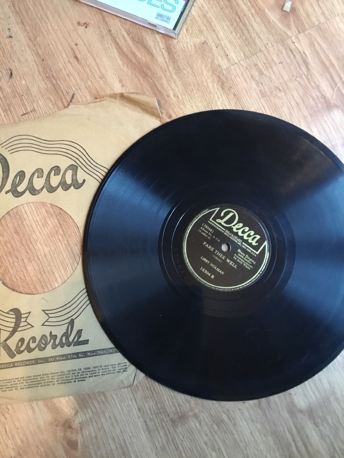 Libby Holman Baby Baby/Fare Thee Well 78 Blues Singing With Guitar With ...