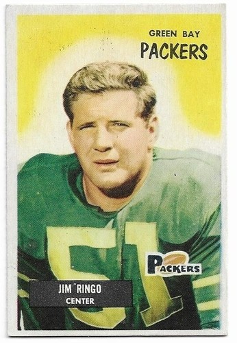 JIM RINGO 1955 Bowman ROOKIE card #70 Green Bay Packers Football EX | eBay