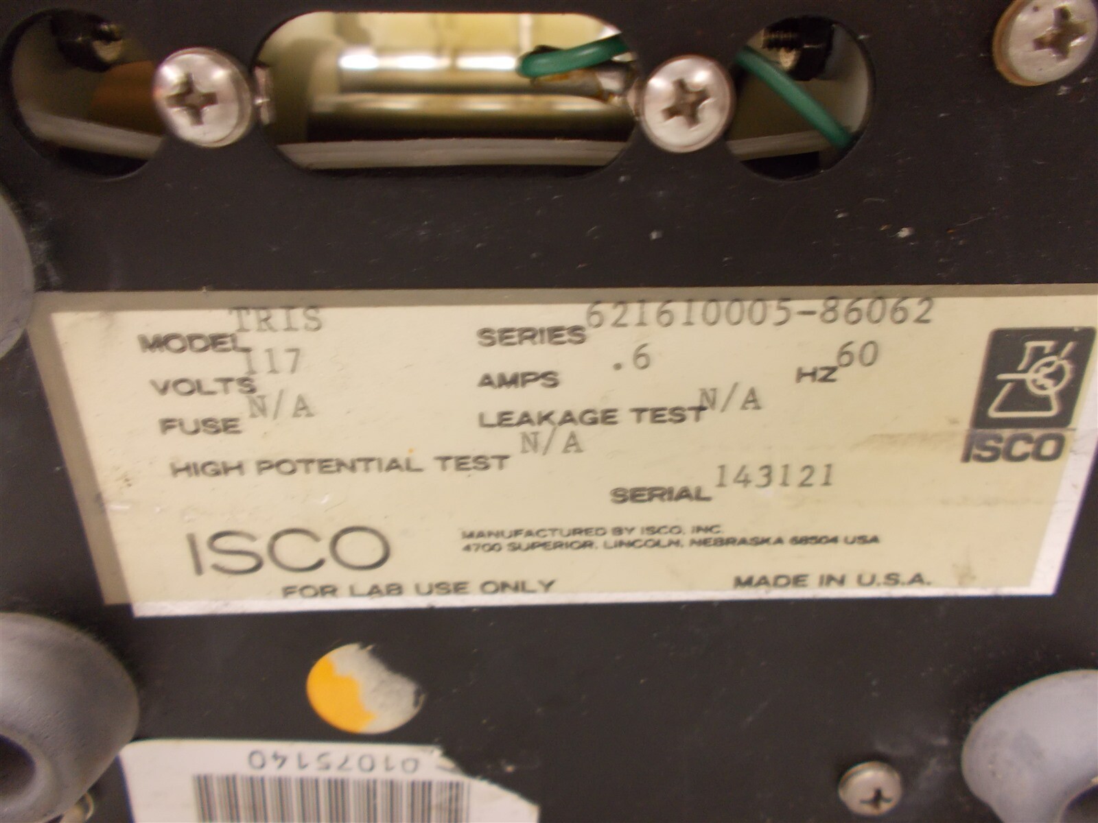 ISCO TRIS Peristaltic Laboratory Pump Model 117 | eBay