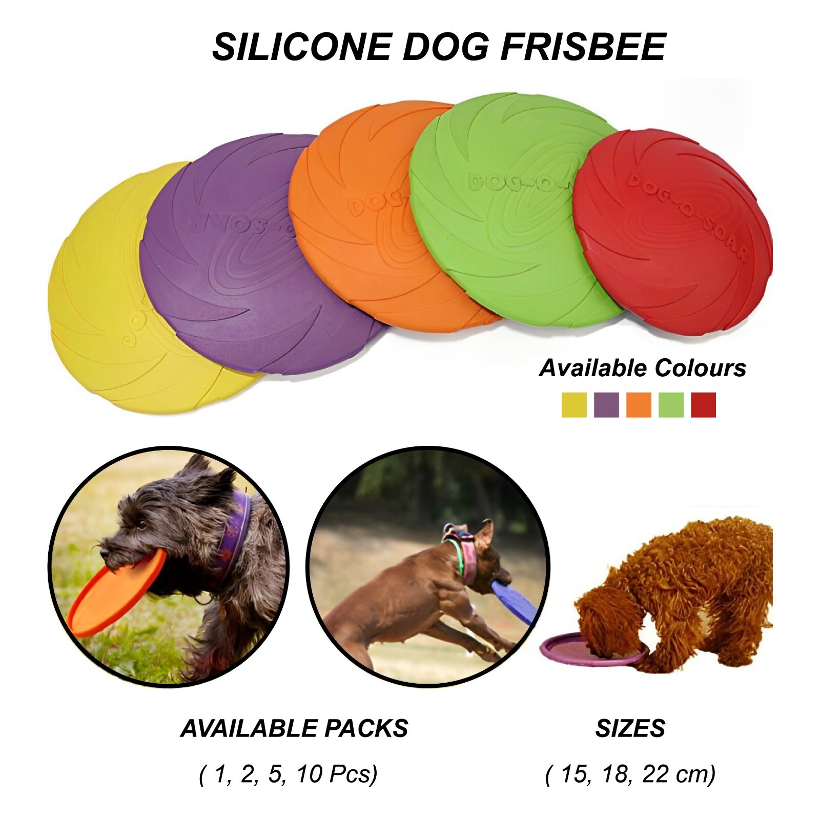 Silicone Dog Frisbee Training Toy Throwing Disc Fetch UK Toys | eBay