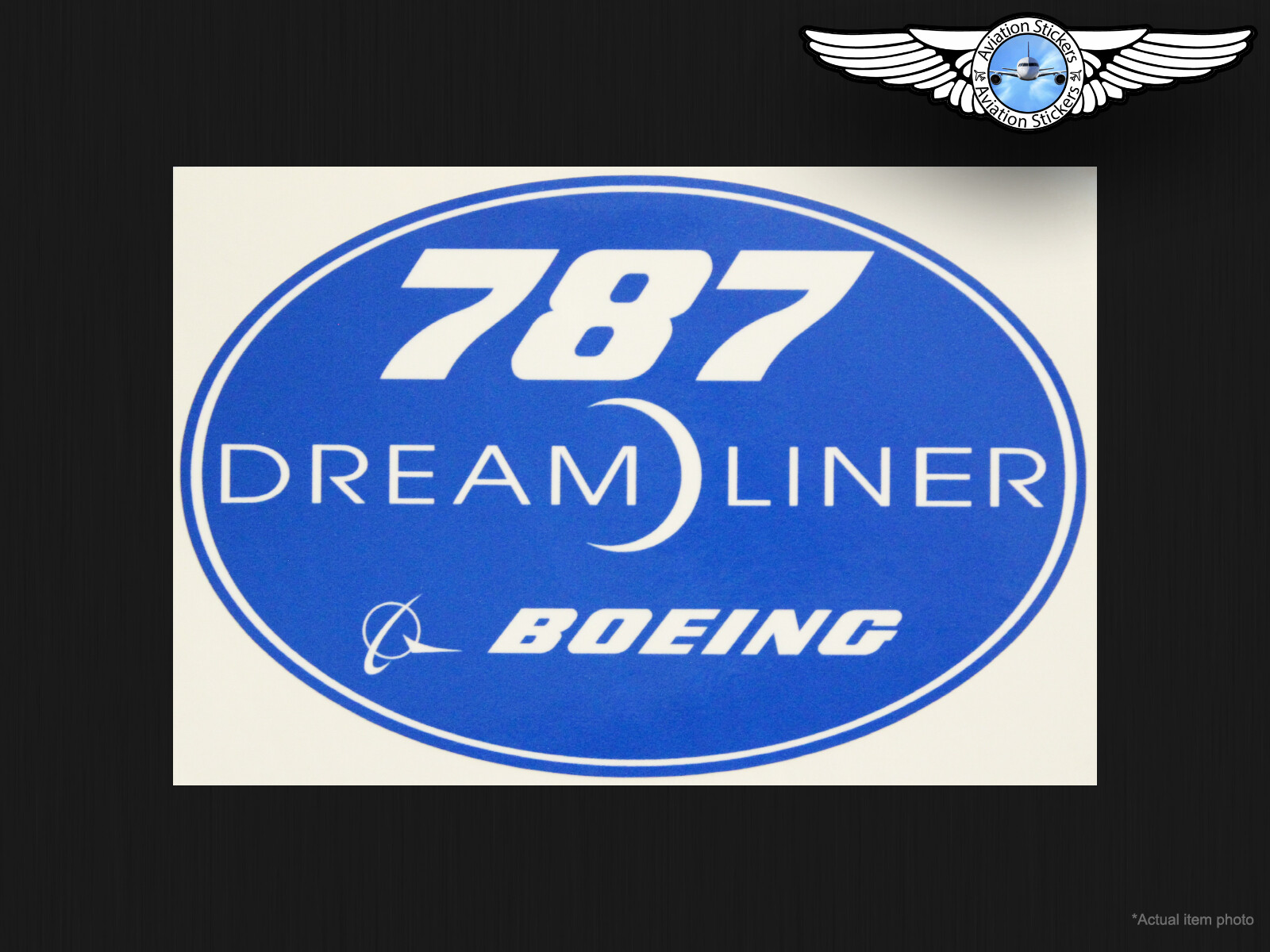 BOEING 787 DREAMLINER B787 OVAL LOGO DECAL / STICKER | eBay