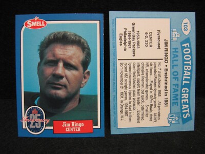 1988 Jim Ringo Green Bay Packers Swell Hall of Fame #103 | eBay