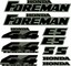 Honda Foreman 400 450 S ES 4x4 OEM Decal Emblem Sticker Kit forman ATV ...