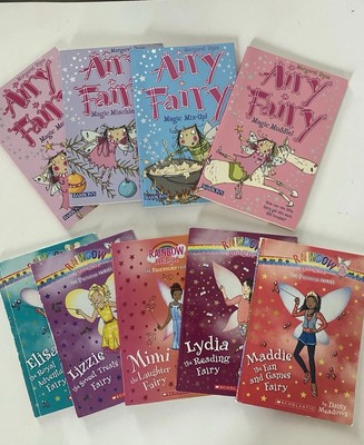 Mixed Lot of 9 Rainbow Magic Fairy and Airy Fairy Books Daisy Meadows ...