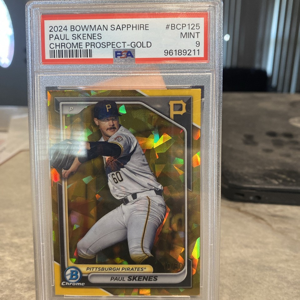 2024 Bowman - Chrome Prospects Paul Skenes #BCP-125 Gold Sapphire /50 ...
