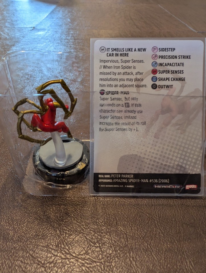 Heroclix Marvel Spider-Man Beyond Amazing Iron Spider 047a Super Rare ...