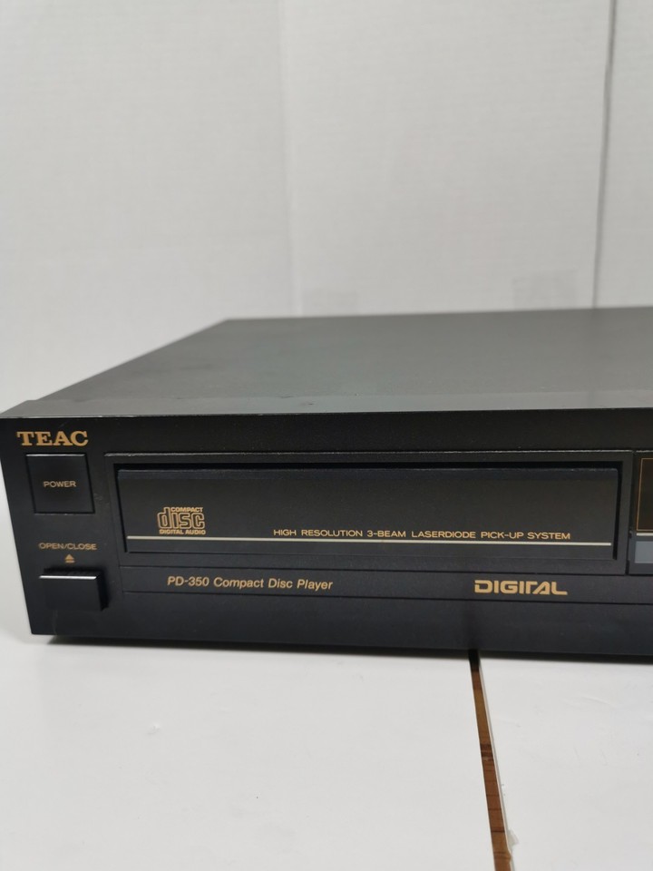Teac PD-350 Cd Player Compact Disc Japan Digital High Resolution 3 Beam ...