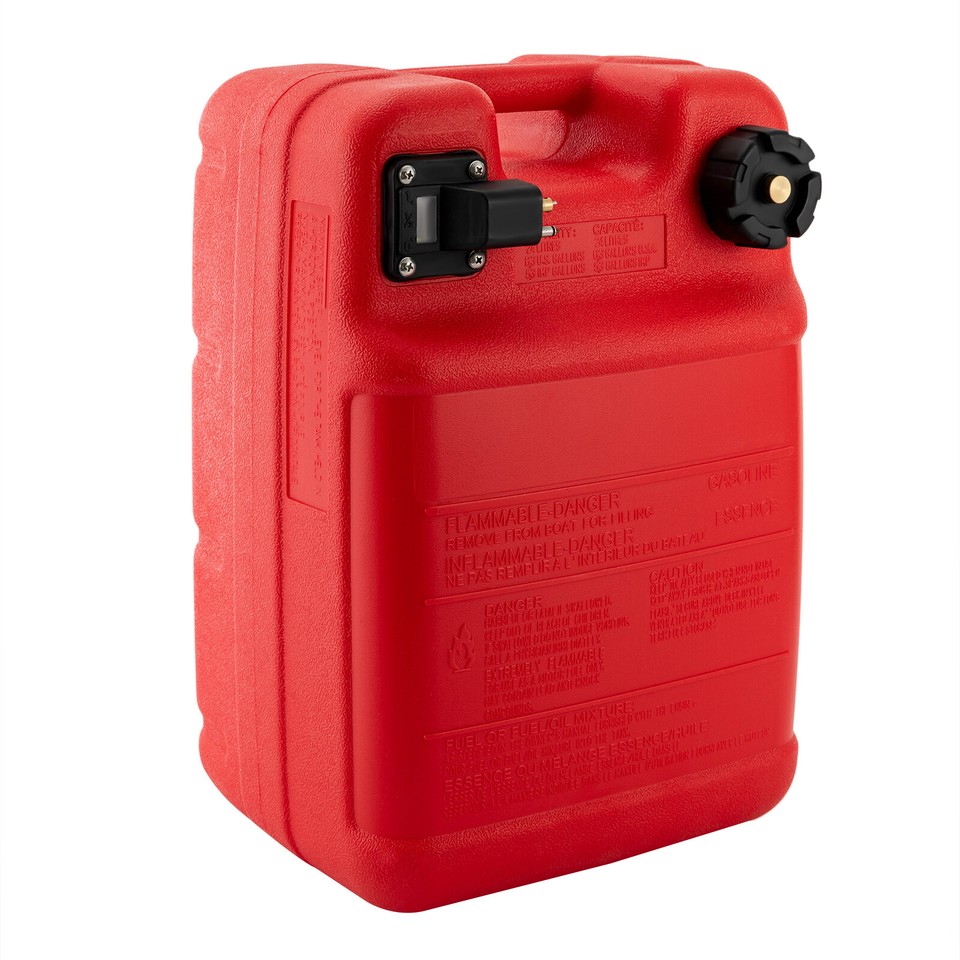 24L Portable 6 Gallon Outboard Boat Motor Gas Tank External Marine Fuel ...