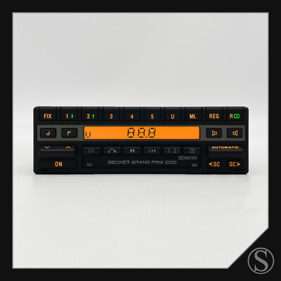 Becker Grand Prix 2000 BE1318 Radio For Mercedes-Benz W201 W124 W140 ...
