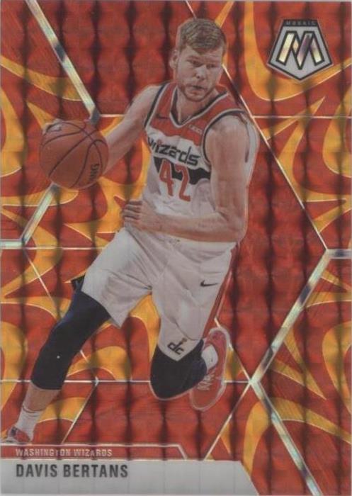 2019-20 Panini Mosaic - Davis Bertans #172 Reactive Orange Prizm for ...