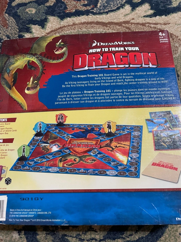 Dreamworks How To Train Your Dragon DRAGON TRAINING 101 BOARD GAME | eBay