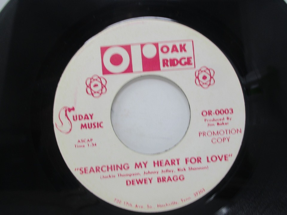 Dewey Bragg Yesterday's Memories / Searching My Heart for Love 45 Oak ...