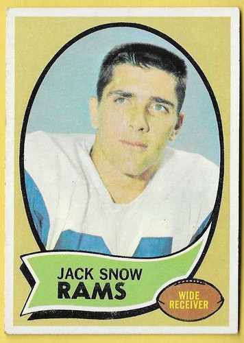 1970 Topps Jack Snow Rams #44 | eBay
