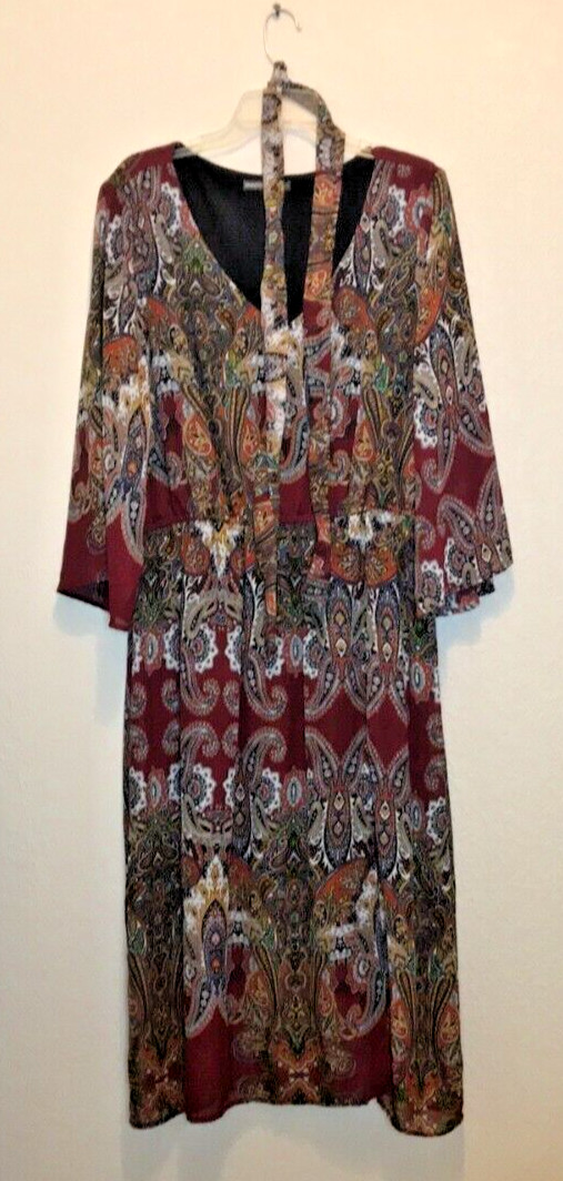 Avon Signature Collection Paisley Dress Size 1X - Gem