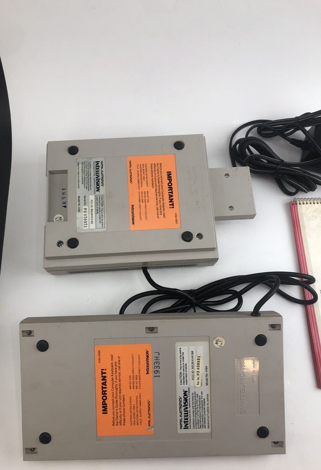 1983 MATTEL INTELLIVISION ECS COMPUTER MODULE & KEYBOARD ~ OPEN BOX | eBay