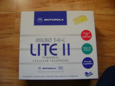 Motorola Micro TAC Ultra Lite II Cell Phone Flip Vintage With Original ...