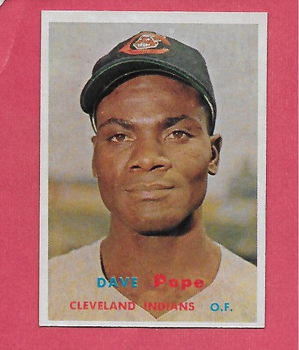 1957 Topps # 249 Dave Pope - NRMT - Indians | eBay