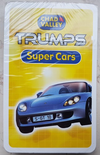 ENGLISCHES Quartett + SUPER CARS + Chad Valley TRUMPS + neu! ovp ! In ...