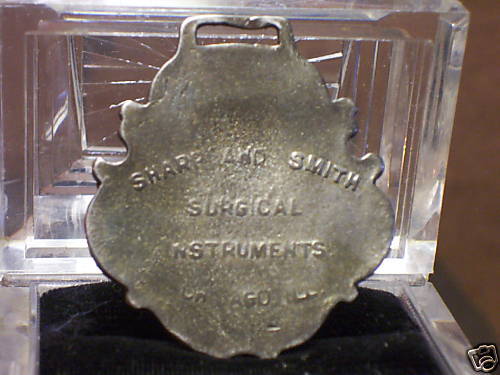 SHARP & SMITH SURGICAL INSTRUMENTS MEDICAL SKULL&CROSSBONES WATCH FOB ...