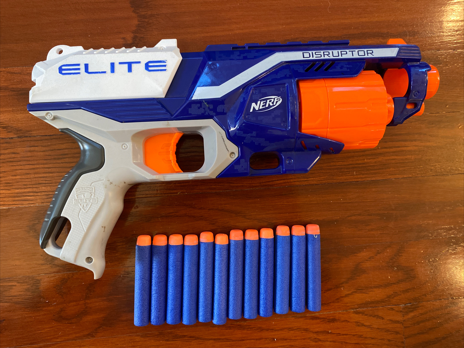 Nerf Disruptor Elite Blaster N-Strike 6 Dart Toy Gun 90 Ft Range W/12 ...