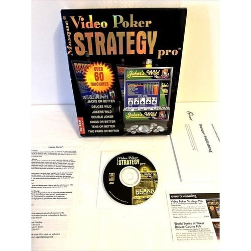 Video Poker Strategy Pro CD ROM Big Box Over 60 Machines Windows 3.1 ...