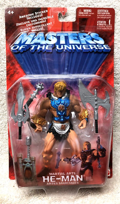MARTIAL ARTS HE-MAN masters of the universe 2002 200X motu action ...