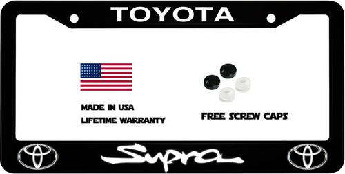 Toyota Supra Custom Designed Black License Plate Frame TRD | eBay