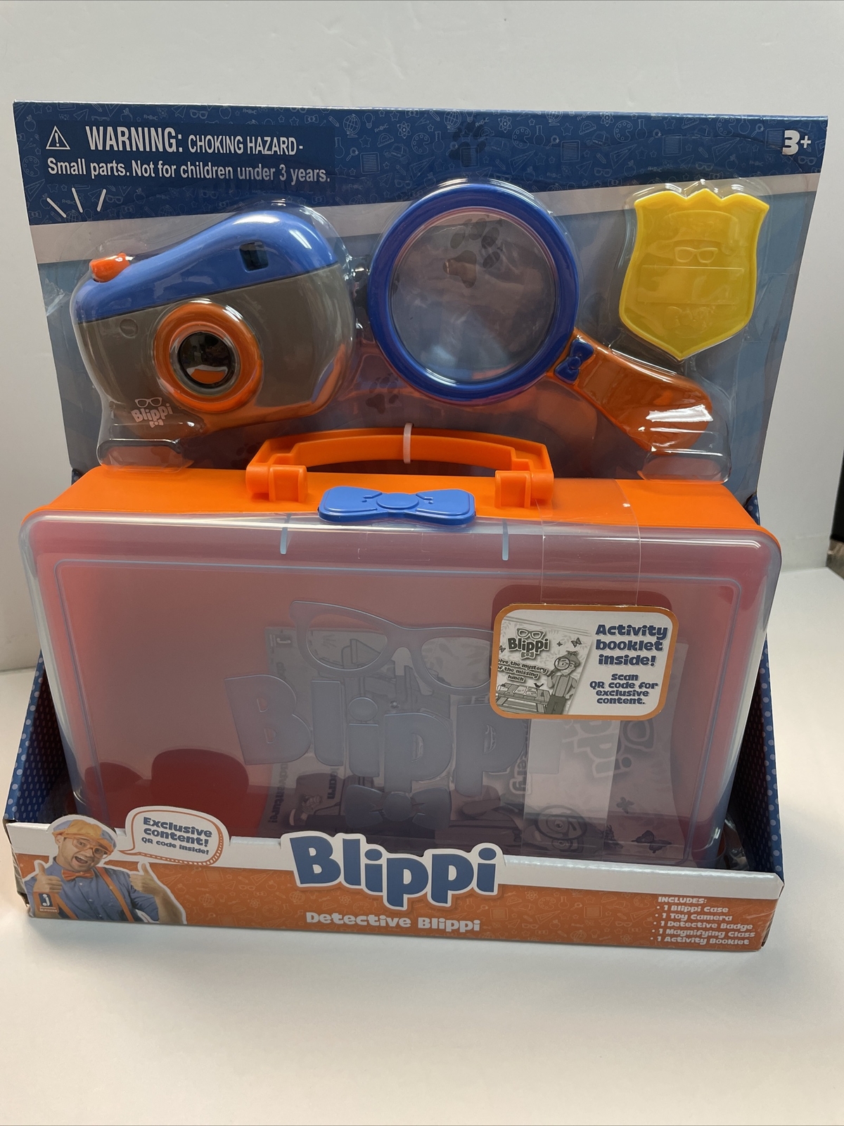 Blippi Detective Roleplay Set Toy Camera Detective Badge Magnifying ...
