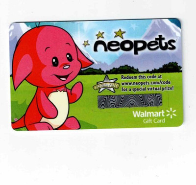Walmart Gift Card - Neopets - Covered - VL8281 - NO Value | eBay