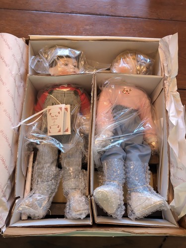 Hamilton Collection Porcelain Dolls First Kiss Heritage Doll Boy, Girl ...