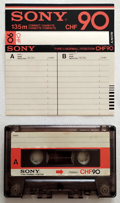 Mc Sony Chf90 Chf 90 Musicassetta Vintage Compact Cassette Audio Tape ...