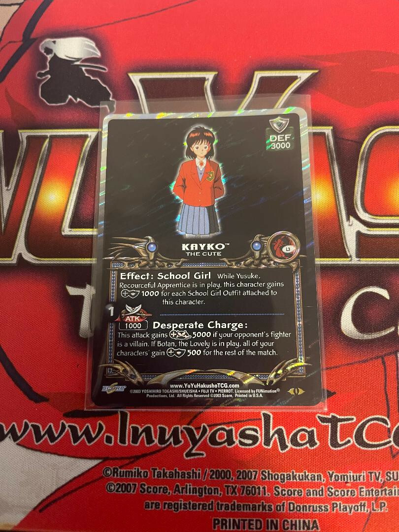Yu Yu Hakusho TCG CCG Kayko the Cute L3 Dark Tournament League Card | eBay