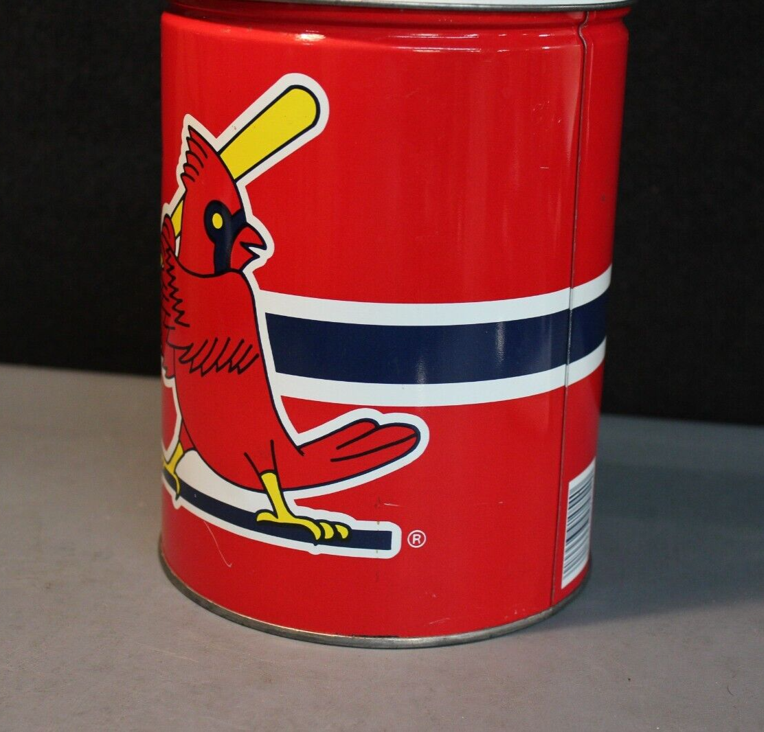 Vintage 1993 St. Louis Cardinals Popcorn Tin Baseball MLB Red | eBay