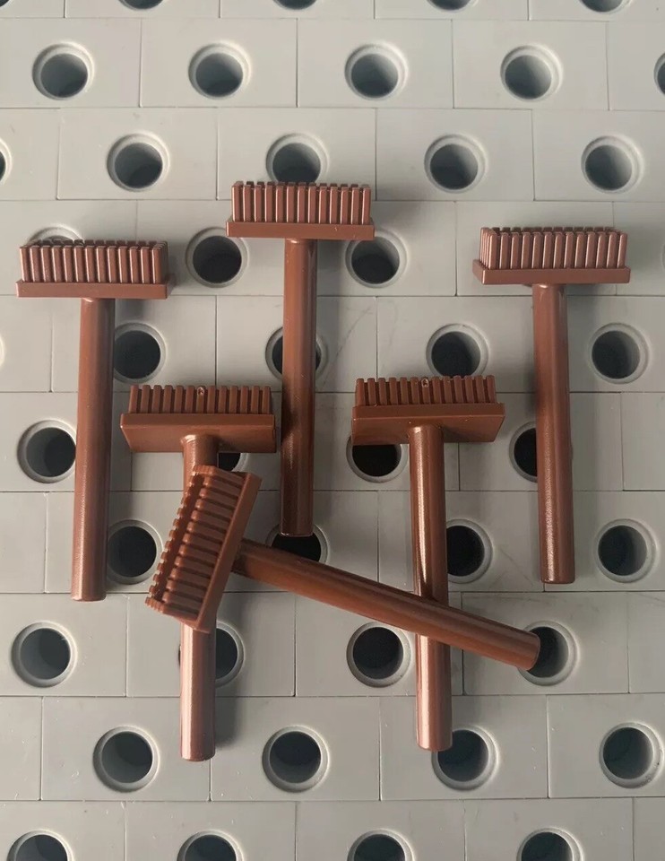 Lego Brown Push Broom Minifigure Accessorie Broom New Lot Of 6 | eBay
