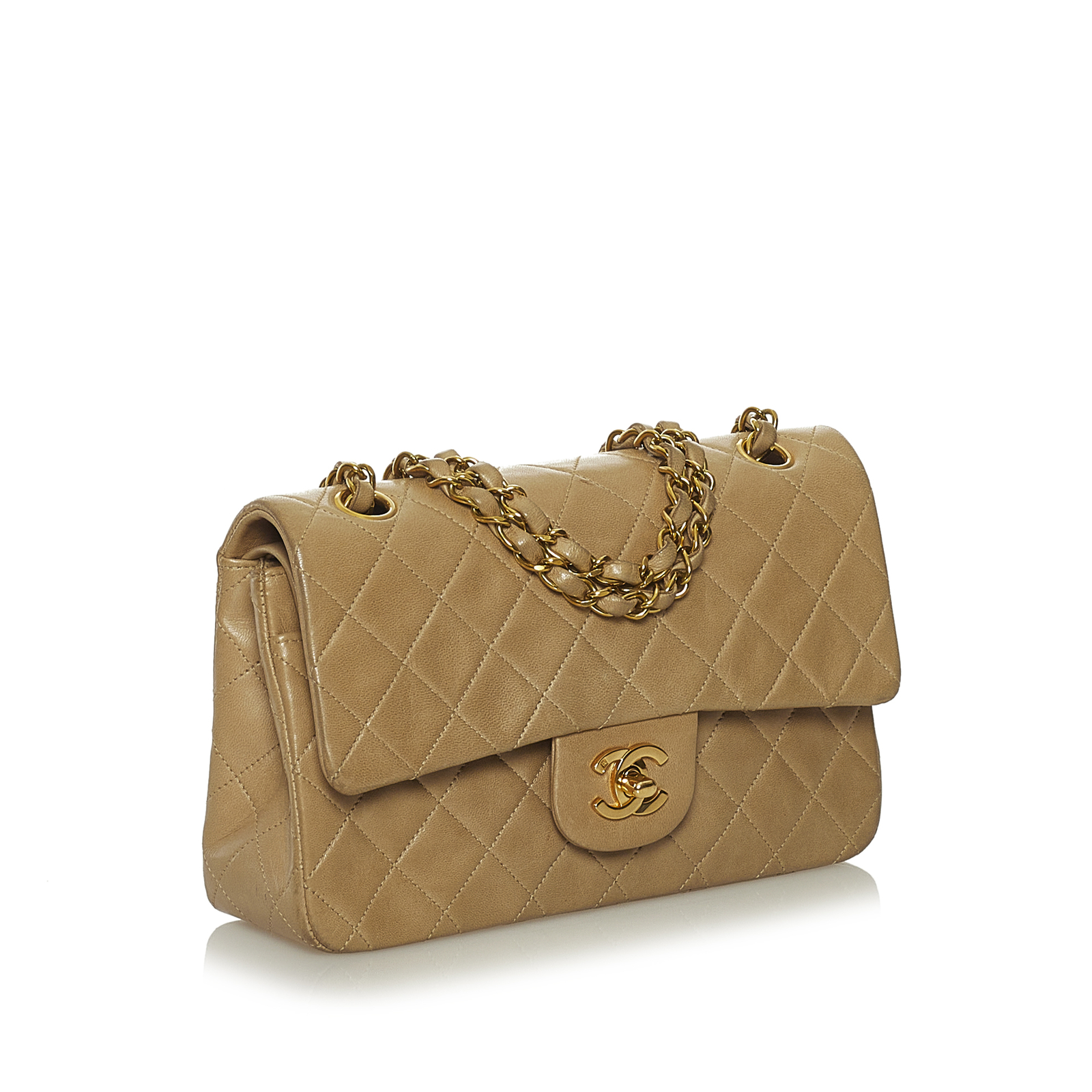 Authenticated Chanel Medium Classic Lambskin Double F… - Gem