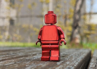 LEGO CHROME RED AUTHENTIC CUSTOM HIGHEST QUALITY MONOCHROME MINIFIG ...