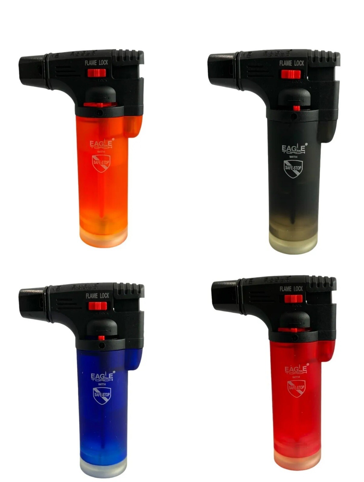 Eagle Torch Lighters Butane Refillable Single Jet Flame Windproof Blow ...