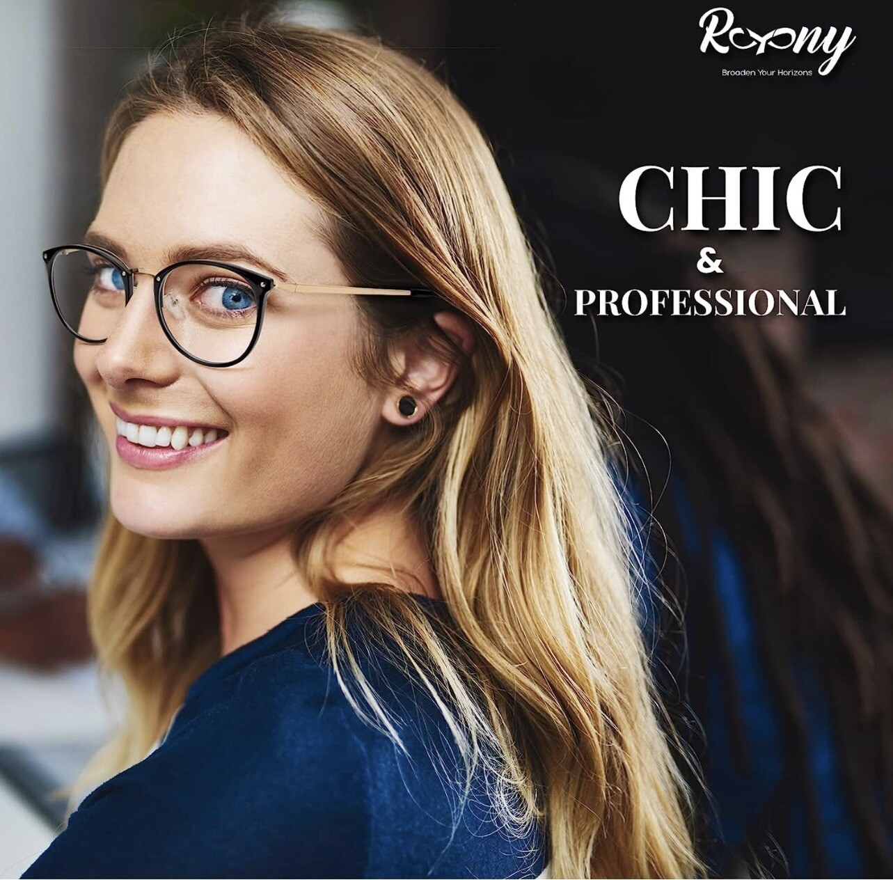 Blue Light Blocking Glasses Retro Round Computer Gaming Eyewear 2 Pairs ...