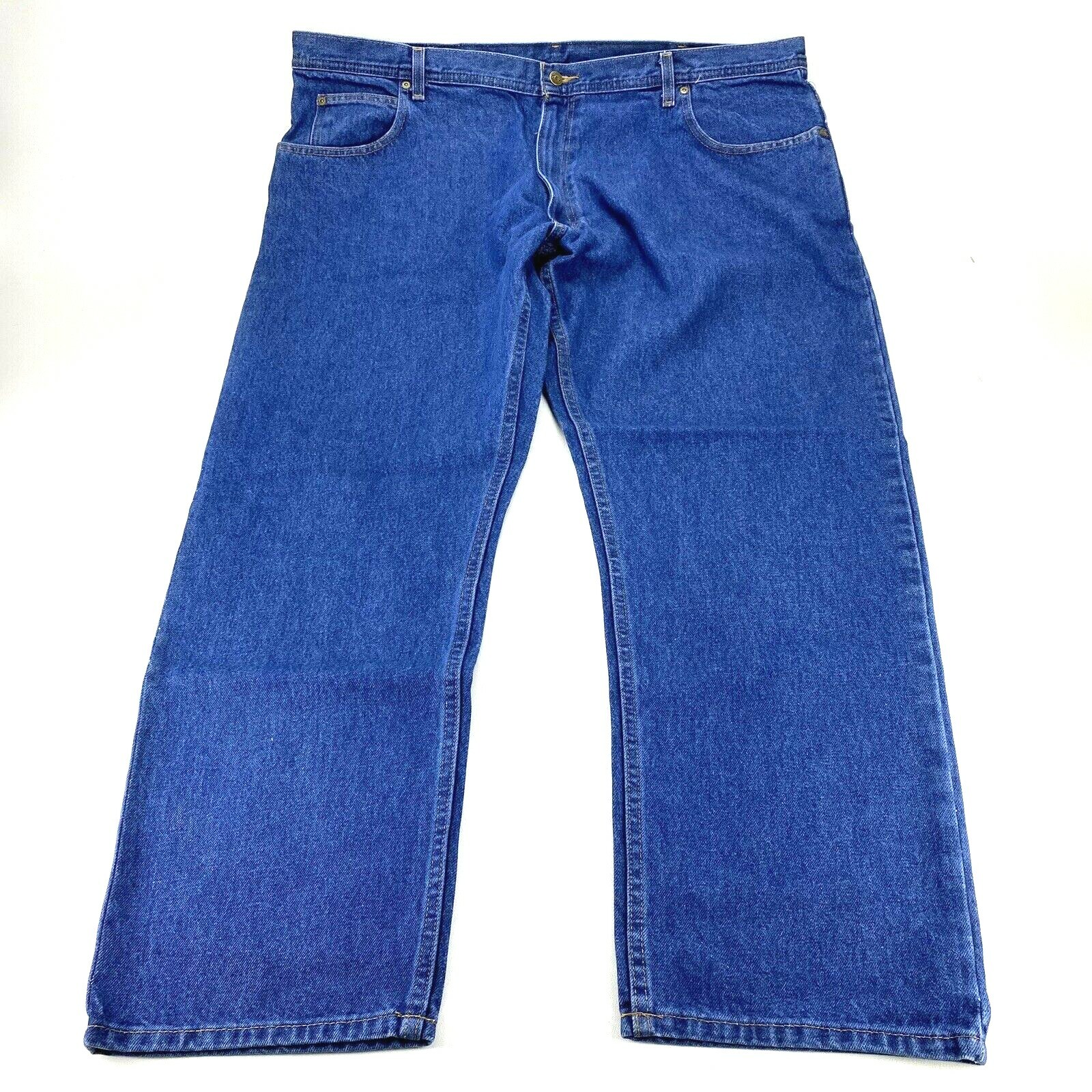 Key Mens Jeans Size 46W 32L Blue Work Jeans 5 Pocket Relaxed Fit NWT | eBay