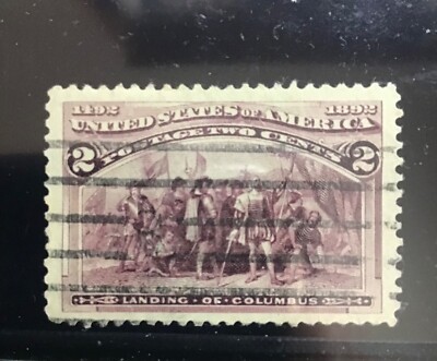 US 231 var. 2c Columbian Broken Hat PSE Graded VFXF 85J Jumbo Used ...